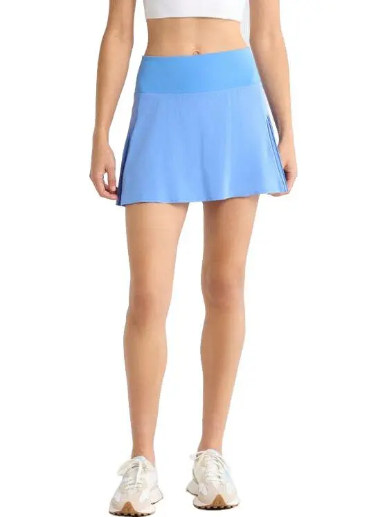 RECESS PICKLEBALL X ZELLA High Waist Pleated Skort - Blue Azurite