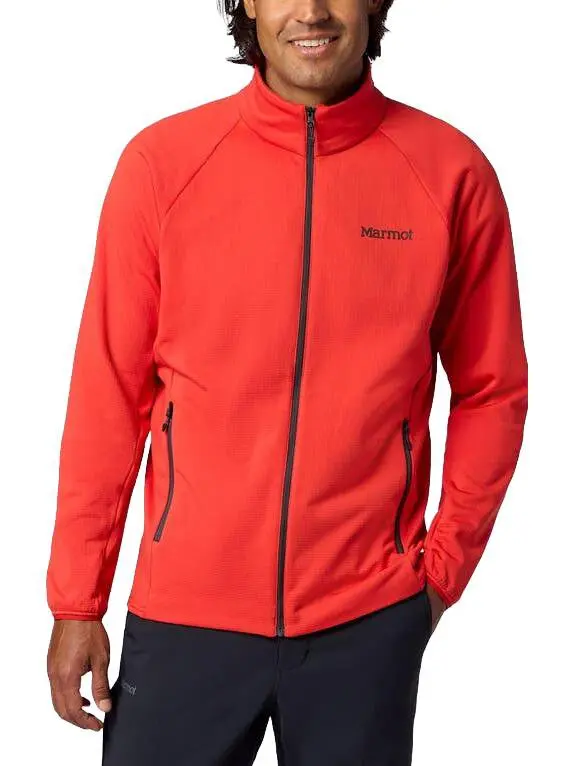 MARMOT Leconte Full Zip Fleece Jacket - Brick Red