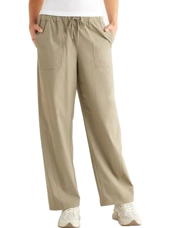 Zella Navigator Utility Pants - Green Vetiver
