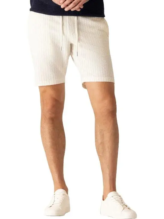 DEKE Infinity 360 Seersucker Bermuda Shorts - Natural/sand