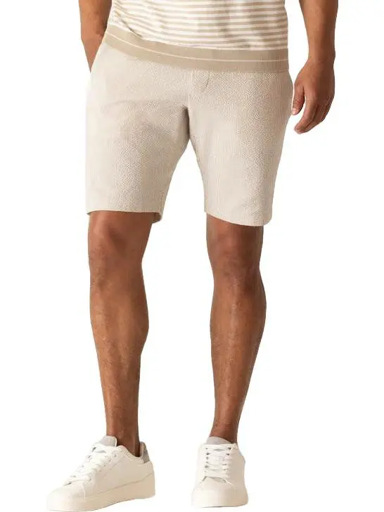 DEKE Infinity 360 Seersucker Bermuda Shorts - Sand/natural