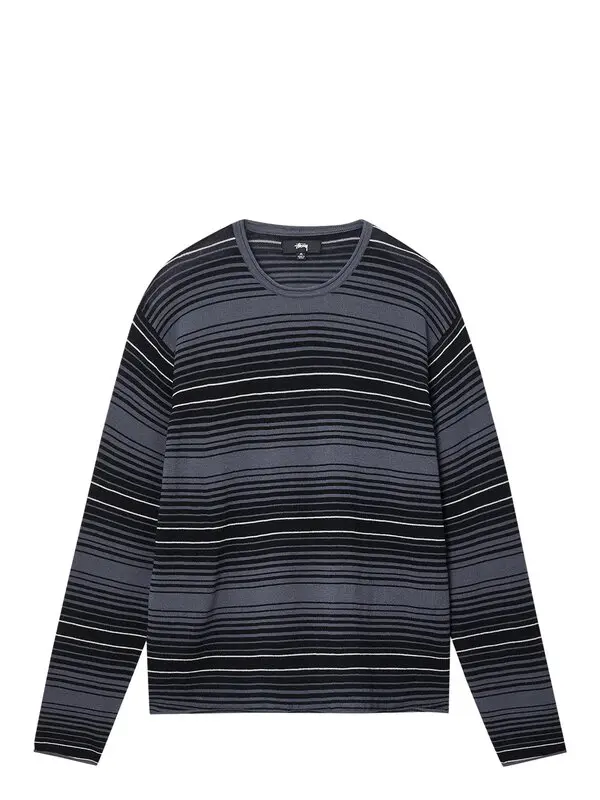StÜssy Horizontal Stripe Sweater - Black