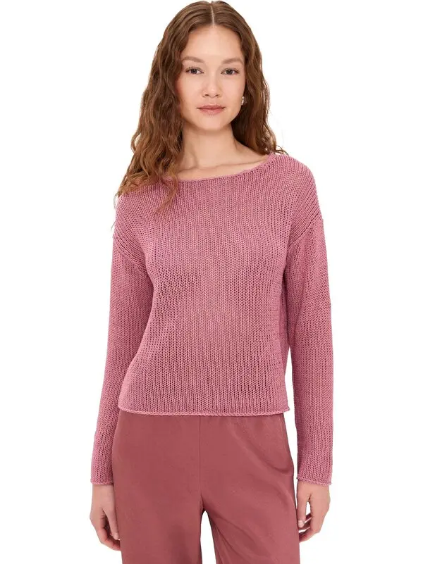 Vince Coated Cotton Pullover - Peony Wood