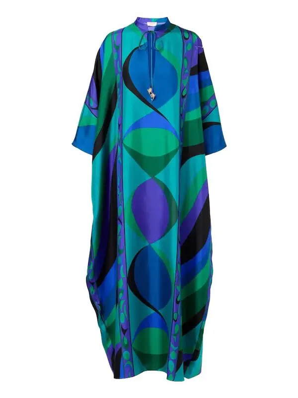 Emilio Pucci Iride Silk Kaftan - Multicoloured