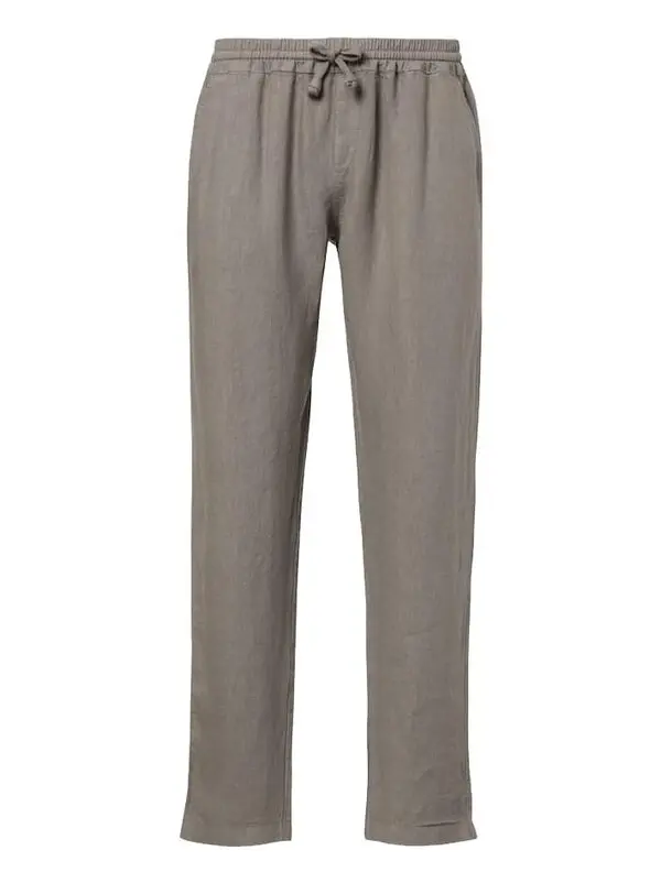 Fedeli Bonifacio Linen Tapered Pants - Brown