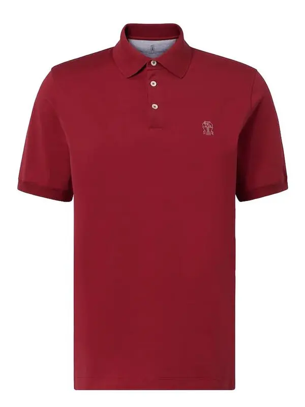 Brunello Cucinelli Cotton Polo Shirt - Red