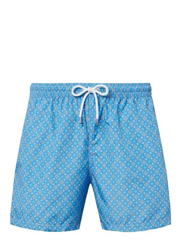 Fedeli Madeira Floral Swim Trunks - Blue
