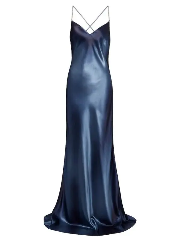 Ralph Lauren Autumn Crystal-embellished Gown - Blue