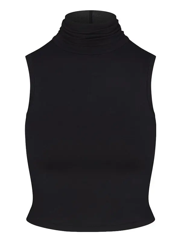 Eterne Harlow Turtleneck Top - Black