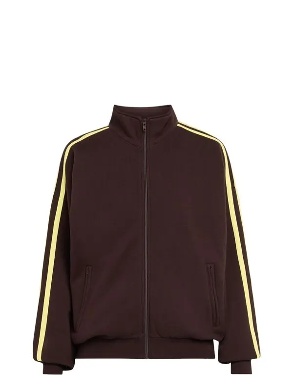 6397 Fleece Zip-up Track Jacket - Soil