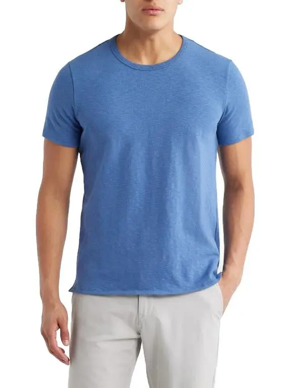 W.R.K Asher Slub Stretch Cotton & Modal T-shirt - Med Blue