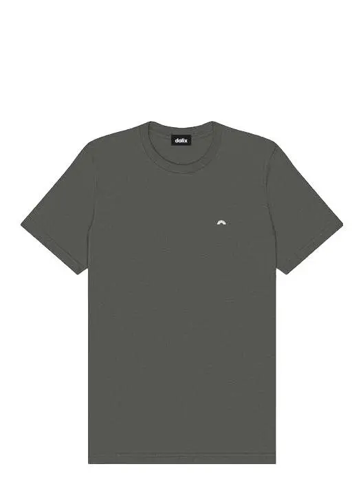 DALIX Lil Rainbow Lightweight Jersey Tee - Asphalt Gray