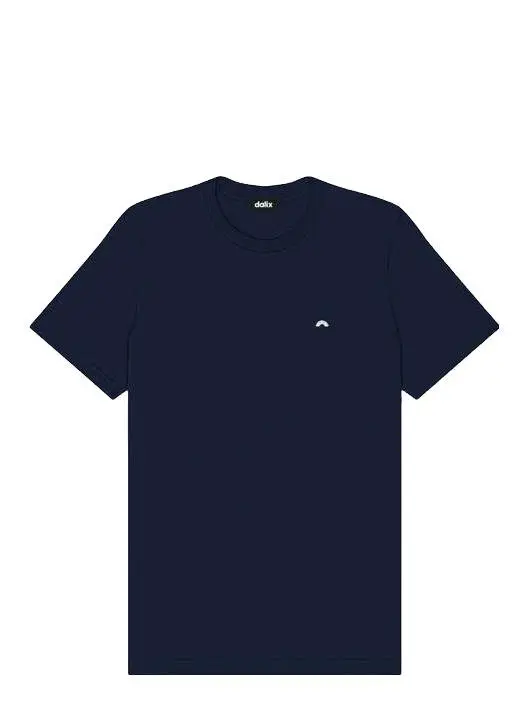 DALIX Lil Rainbow Lightweight Jersey Tee - Navy Blue