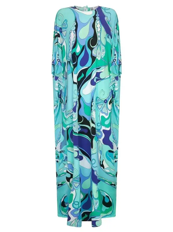 Emilio Pucci Orchidee-print Dress - Green