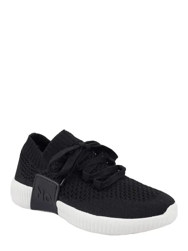 NATIONAL COMFORT Ainslee Knit Sneakers - Black Fabric