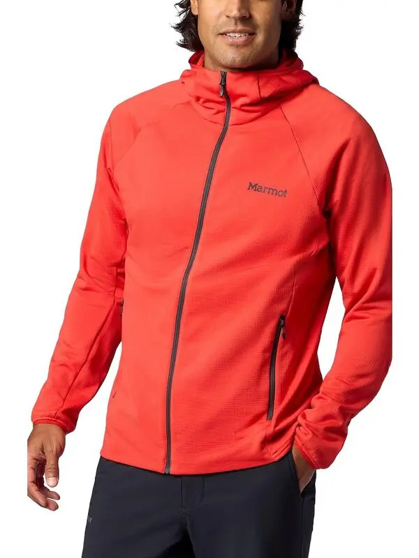 MARMOT Leconte Full Zip Hoodie - Brick Red
