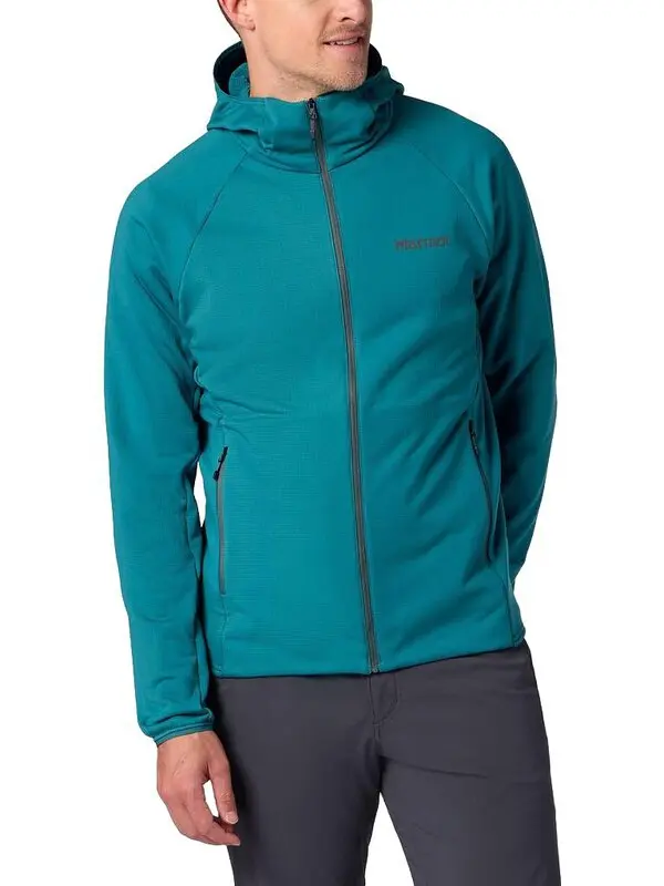 MARMOT Leconte Full Zip Hoodie - Emerald Blue