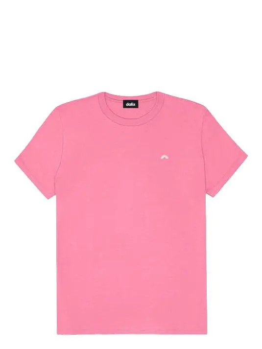 DALIX Lightweight Jersey Tee - Charity Pink