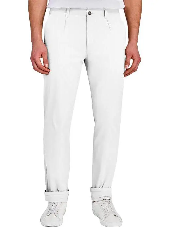 W.R.K Slim Fit Twill Chino Pants - White