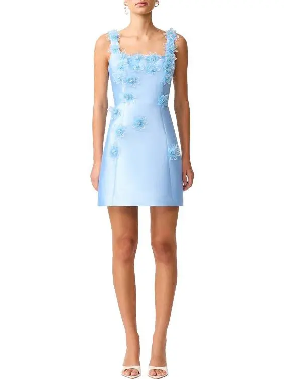 ELLIATT Elder 3d Floral Dress - Light Blue