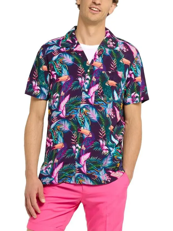 Opposuits Tropical Jungle Camp Shirt - Purple Multi