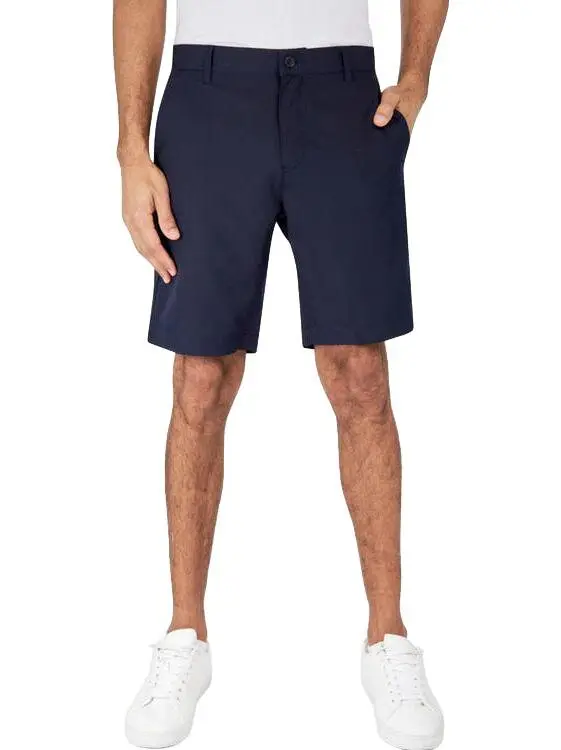 W.R.K Flat-front Chino Bermuda Shorts - Navy