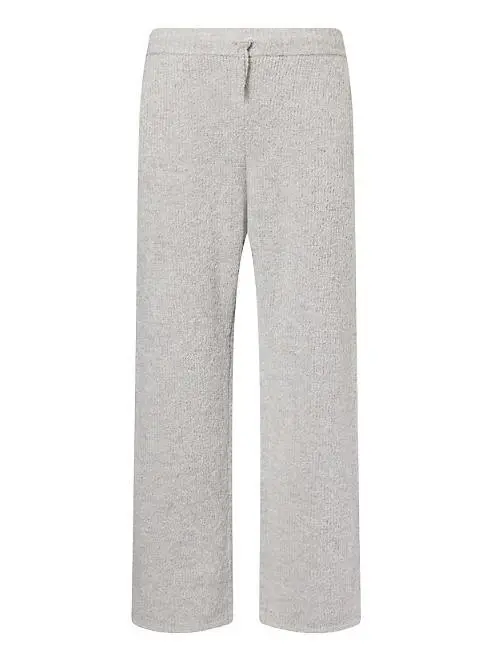 THE COUTURE CLUB Bouclé Straight-leg Knitted Jogging Bottoms - Greymarl