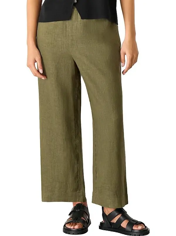 Whistles Linen Pocket Trousers - Khaki