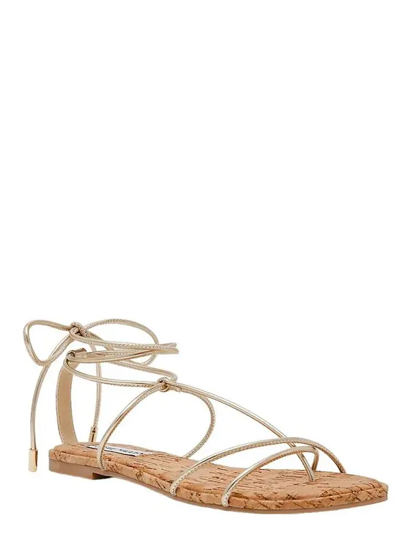 Steve Madden Myrtle Strappy Sandals - Gold Multi