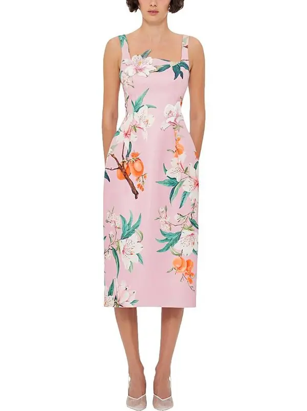LEO LIN Larissa Printed Midi Dress - Lavish Print In Pink