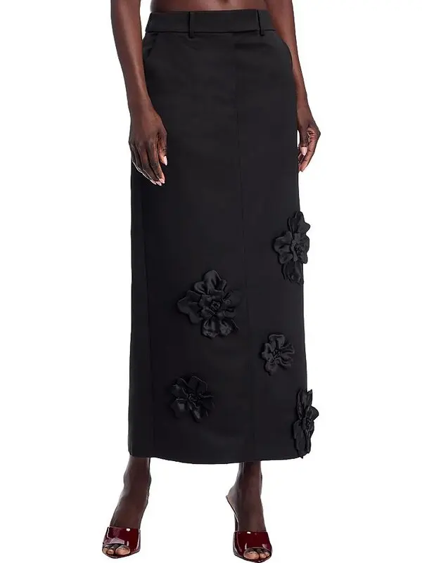 LEO LIN Olivia Maxi Skirt - Ebony