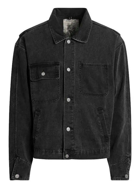 BASKETCASE Washed Denim Jacket - Black