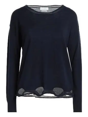 BALLANTYNE Knitted Long Sleeve Sweater - Blue