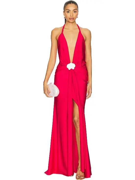 SHANI SHEMER Olesia Maxi Dress - Raspberry