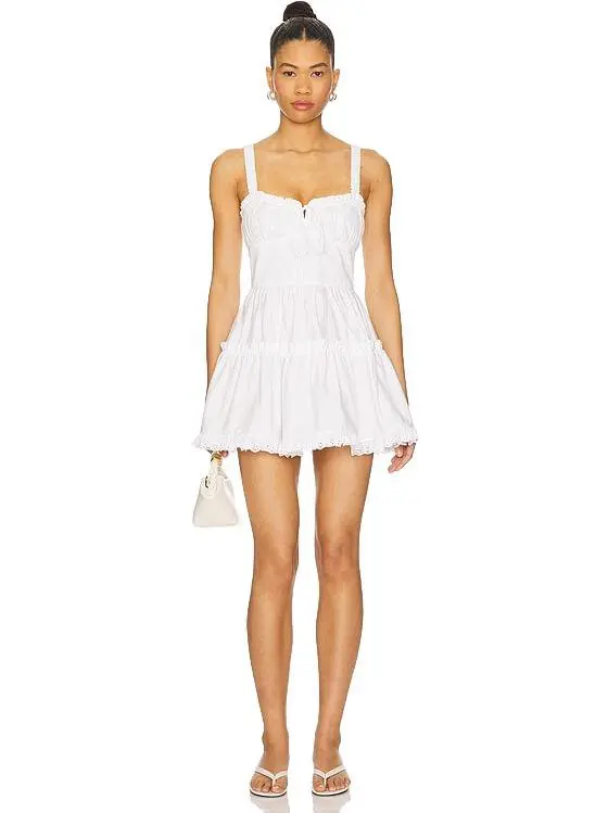 Delfi Aidette Dress - White