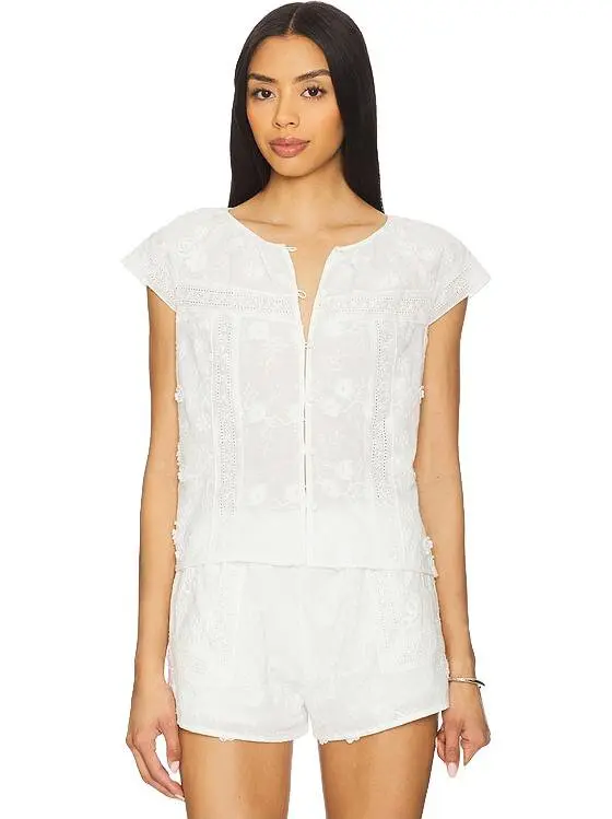 Amanda Uprichard Norina Top - White