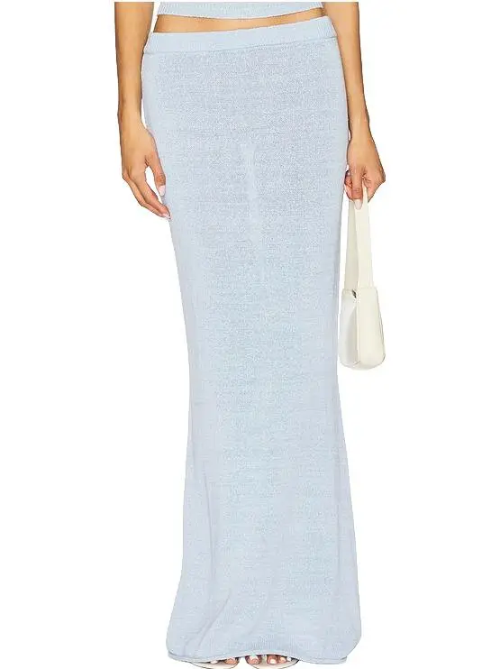 SEROYA Kora Maxi Skirt - Ice Blue