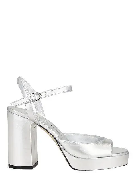 STUART WEITZMAN Dayna Ii Platform Sandal - Silver