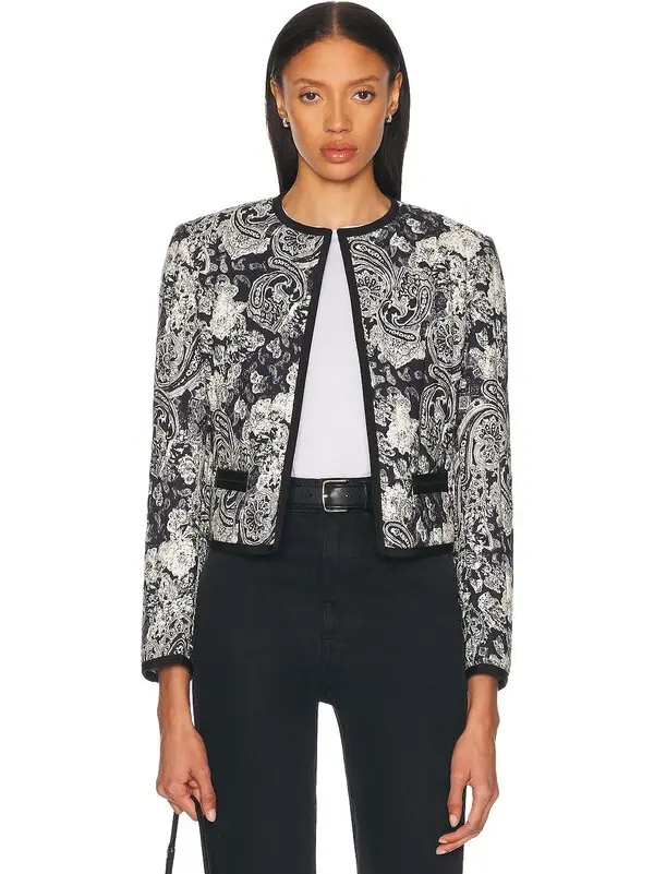 NILI LOTAN Bono Jacket - Mixed Paisley Print