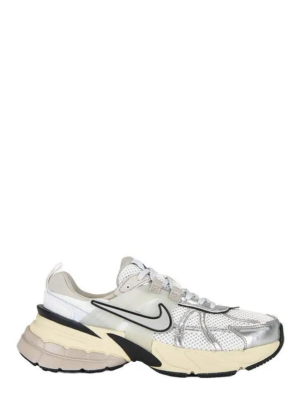 Nike V2k Run Sneaker - Summit White & Metallic Silver