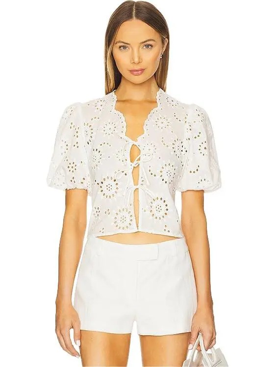 Heartloom Roxana Top - Eggshell