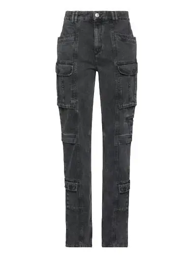 Isabel Marant Cotton Straight-leg Jeans - Black