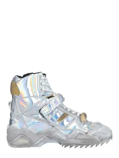 MAISON MARGIELA Sneakers In Soft Leather - Silver