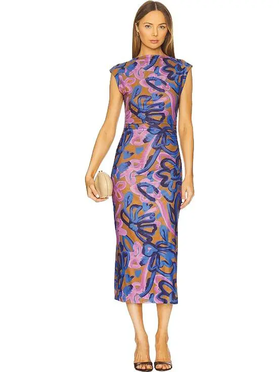 CLEOBELLA Carrie Midi Dress - Fresco Print