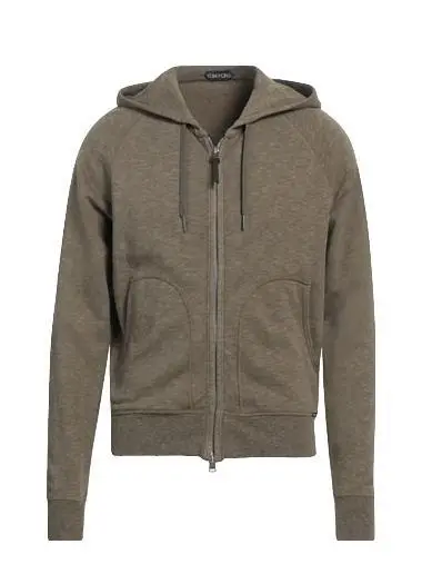 TOM FORD Cotton-blend Zip-up Sweatshirt - Green