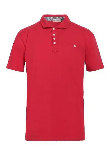 CASHMERE COMPANY Polo Shirt Size Cotton - Red