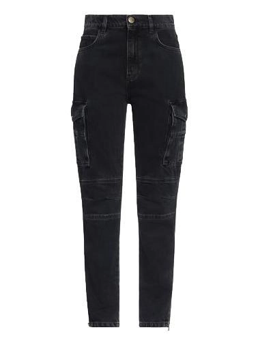 Pinko Cotton Cargo Jeans - Black