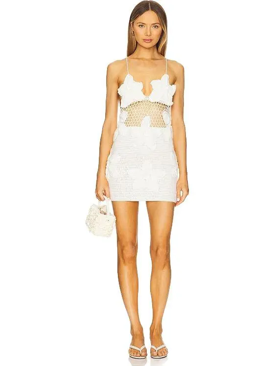BAHIA MARIA Flora Crochet Dress - Ivory