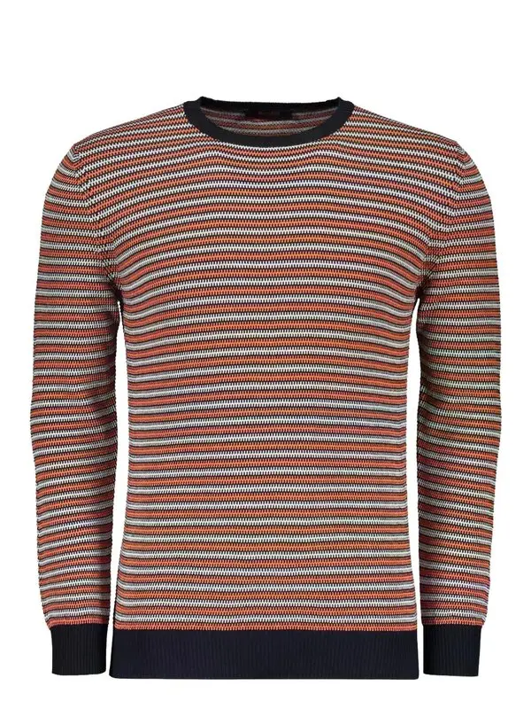 MOORER Cotton Jumper - Orange