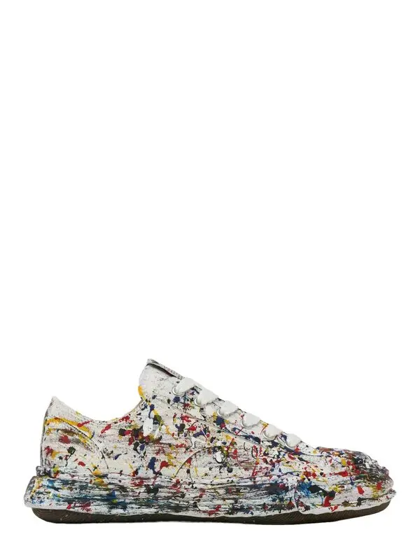 Mihara Yasuhiro Peterson Paint-splattered Sneakers - White